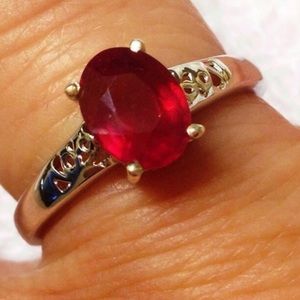 manufacturer | Jewelry | New Genuine 88 Ct Ruby 925 Stamped Ring 8 ...